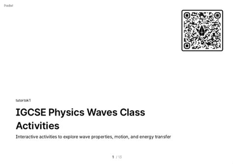 Free Resources Igcse Physics 31 General Properties Of Waves