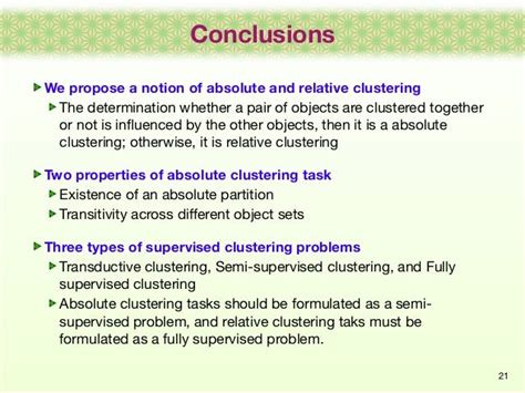 Absolute And Relative Clustering
