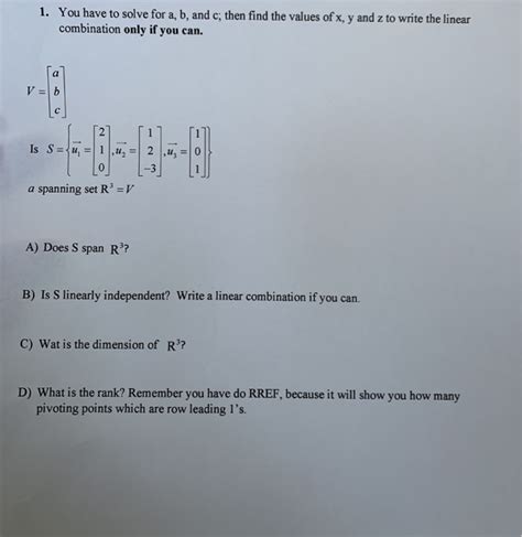 Solved 1 You Have To Solve For A B And C Then Find The Chegg Com