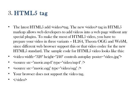 five ways to embed video in html