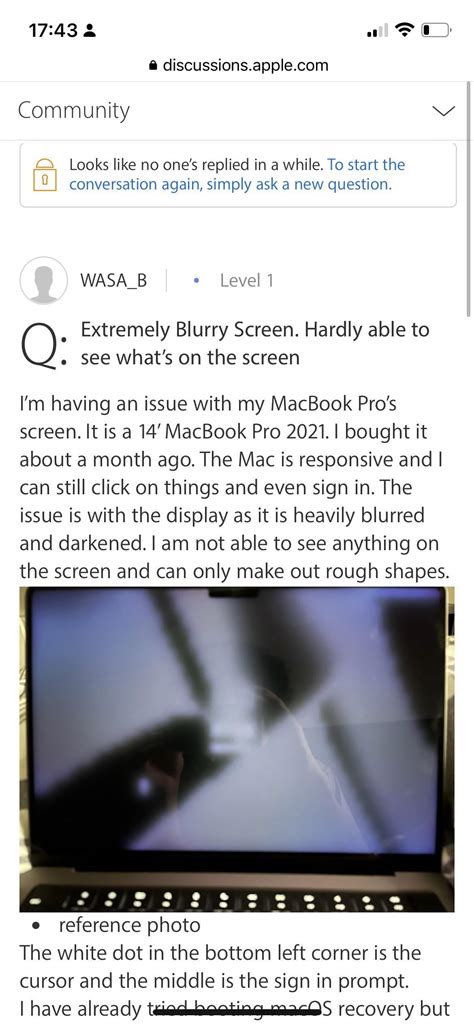 Completely Blurry Dark Screen On Mpb 16” Keyboard Power And Audio
