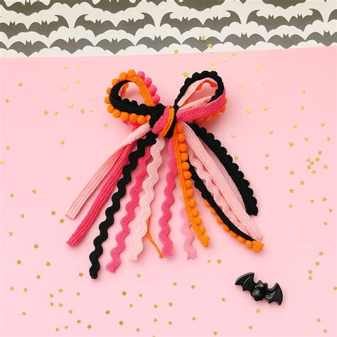 Textured Hair Bow Pumpkin Patch Princess Cheeky Plum