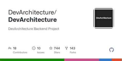 github devarchitecture devarchitecture devarchitecture backend project