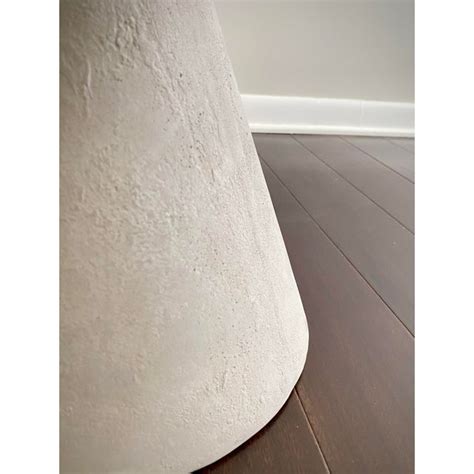 Mid Century Modern Style Hourglass Concrete Spindle Diablo Pedestal