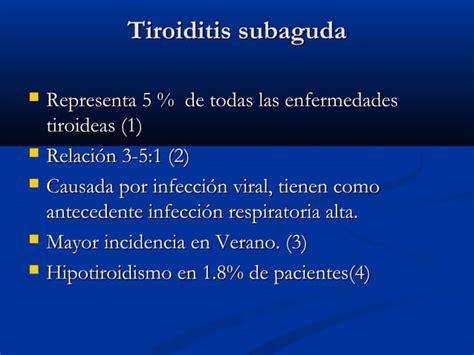 Tiroiditis Subaguda Ppt