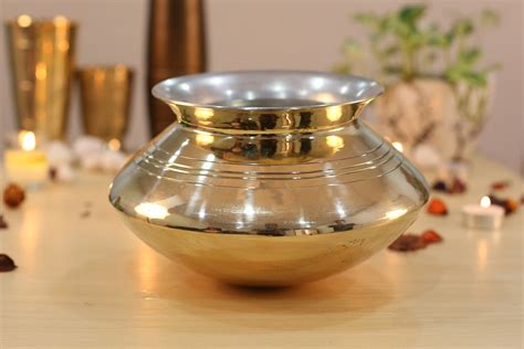 Aatm Brass Traditonal Utensil Handi For Cookware Etsy