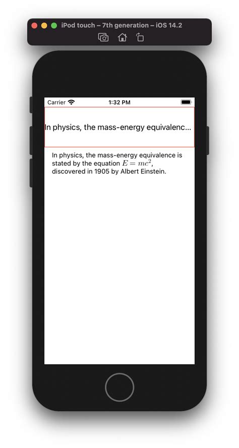 how can i create a math formula text view with latex in swiftui