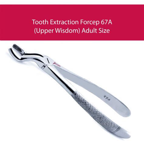 Tooth Extraction Surgical Forceps Upper Molar Wisdom Teeth Removal Fig 67a