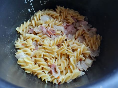 밥솥 베이컨 크림파스타