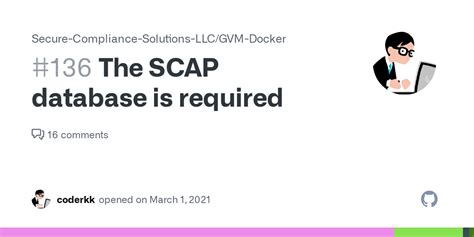 The Scap Database Is Required · Issue 136 · Secure Compliance