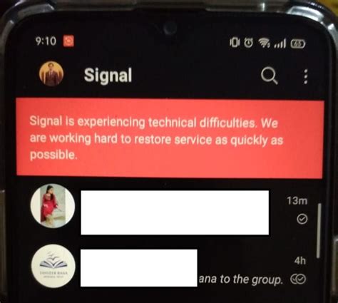 Signal Is Back Online App Working Fine After Long Outage