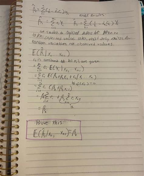 solved applied regression question prove that the expected
