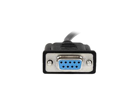 StarTech SCNM9FF2MBK 2m Black DB9 RS232 Serial Null Modem Cable F F DB9 Female To Female 9