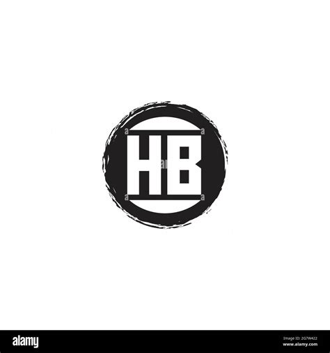 HB Logo Initial Letter Monogram With Abstrac Circle Shape Design