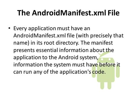 Application Fundamentals Android Development Announcements Posting In