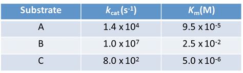 Solved Kcat And Catalytic Efficiency Enzyme “x” Has The