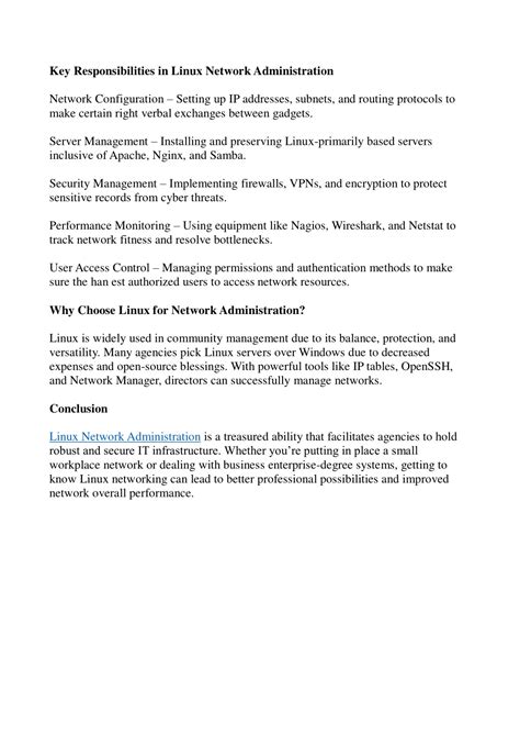 Ppt Linux Network Administration Powerpoint Presentation Free