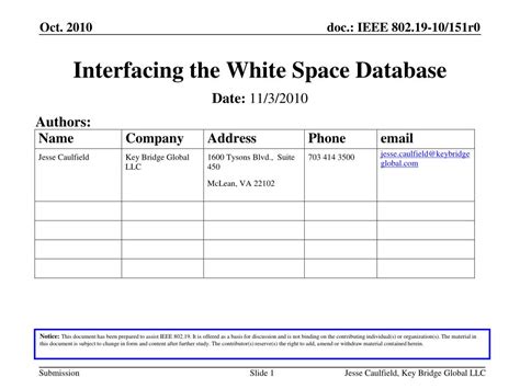 Ppt Interfacing The White Space Database Powerpoint Presentation
