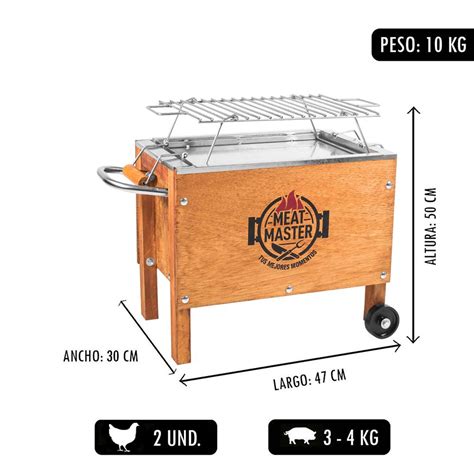 Caja China Meat Master Premium Chica De Acero Inoxidable Promart