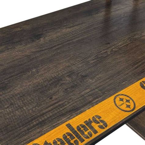 Imperial Pittsburgh Steelers Office Desk With Shelves