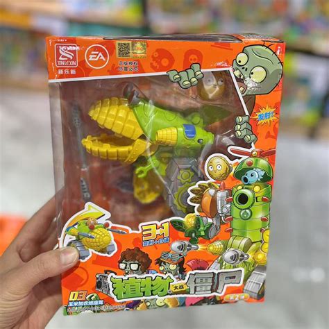 Plants Vs Zombies Transforming Combiner Robot Building Kit Giant Mech