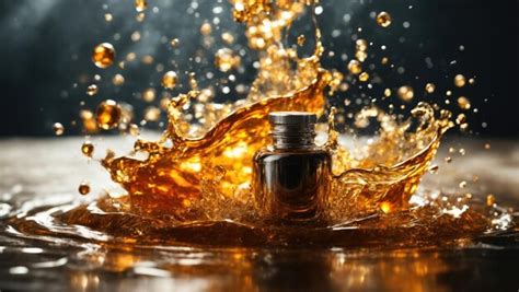 Premium Ai Image Energetic Liquid Burst From Bottle