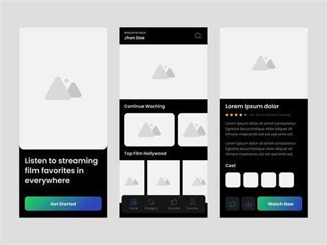 Clean UI UX Design Template Vector Suitable For Mobile Application