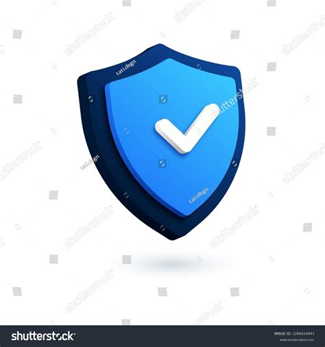 Technology Security Shield Logo 3d Vector Stock Vector Royalty Free 2286414943 Shutterstock