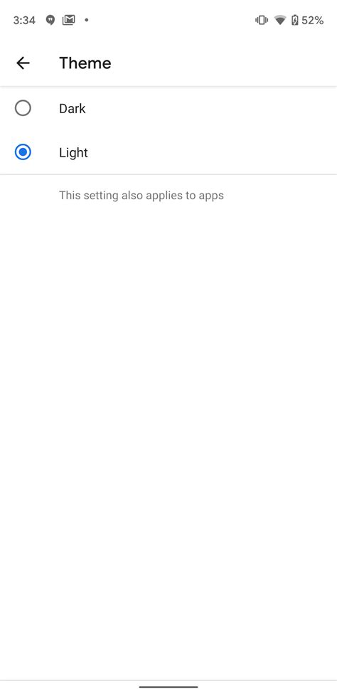 android q beta 4 uses a simple switch for dark mode quashing hopes for