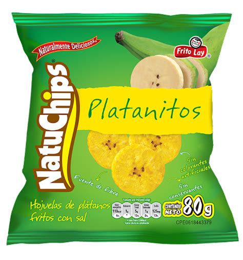 Snack Natuchips Platanitos Natural 80gr
