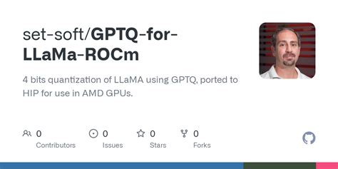 github set soft gptq for llama rocm 4 bits quantization of llama