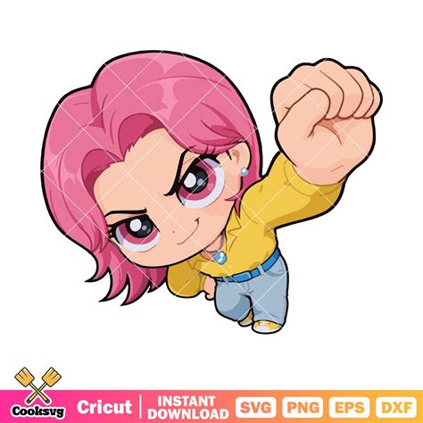 Knock The Cam Chibi Romance Svg Romance Saja Svg Kpop Saja Svg Cooksvg