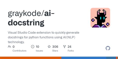 GitHub Graykode Ai Docstring Visual Studio Code Extension To Quickly Generate Docstrings For