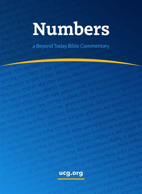 Numbers 12 13 United Church Of God