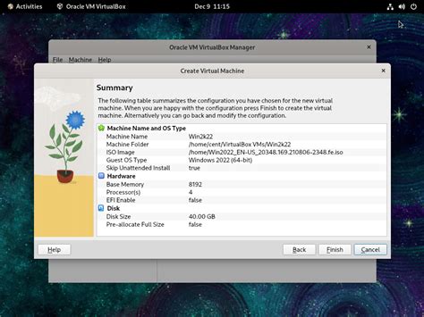 CentOS Stream 9 VirtualBox Create Virtual Machine GUI Server World