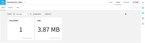 Concept Metrics Dataiku Knowledge Base