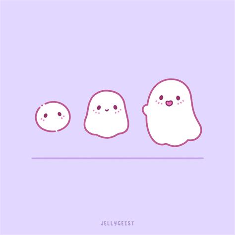 Jellygeist × ᴥ × On Instagram Life Stages Of A Lil Ghostie From