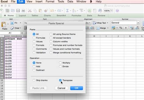 Excel Quick Tips How To Flip Cells And Switch Rows Or Columns Excel