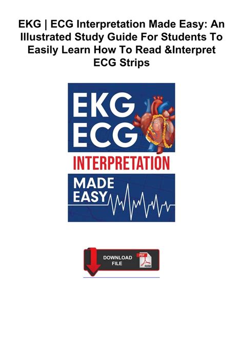 ‹download› Book Pdf Ekg Ecg Interpretation Made Easy An