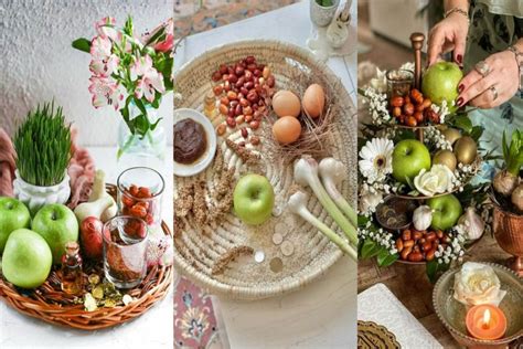دیزاین سفره هفت سین در یک سینی ایده لحظه آخری و کم هزینه برای ساخت یک