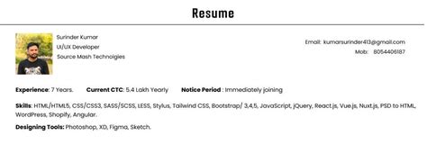 Surinder Kumar On Linkedin Hi Im Surinder Kumar A Seasoned Front End Developer With 7 Years