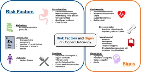 The Risk Factors For And Signs Of Copper Deficiency Please See Download Scientific Diagram