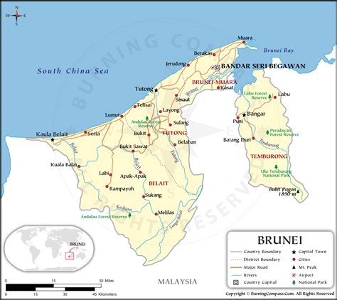 Brunei On World Map