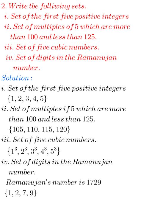 Ssc Maths Solutions For Setsssc Mathematics Solutions For Chapter 2