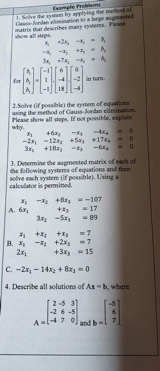 solved example problems 1 solve the system by applying the