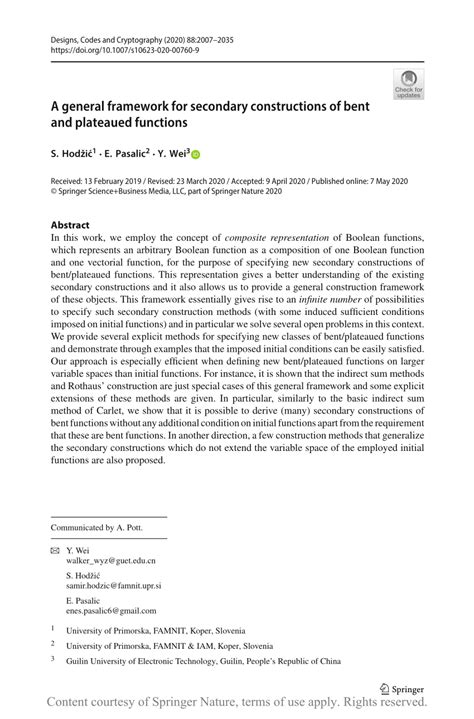 A General Framework For Secondary Constructions Of Bent And Plateaued