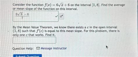Solved Consider The Function F X X On The Interval Chegg Com