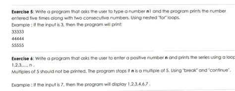 Solved Exercise 5 Write A Program That Asks The User To