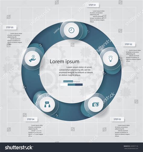Steps Chart Templategraphic Website Layout Stock Vector Royalty Free Shutterstock