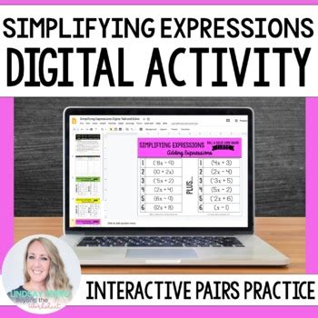 Simplifying Expressions Digital Roll To Solve Math Game TPT
